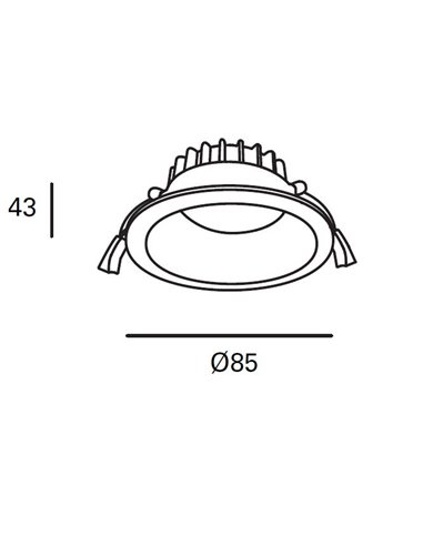 Downlight empotrable Jet - FORLIGHT. Foco LED | LightingSpain