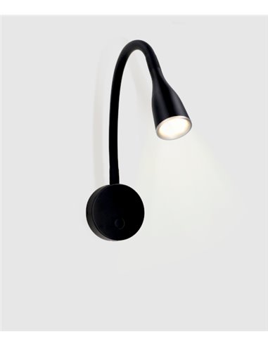 Aplique de pared Crobat – FORLIGHT – Lámpara de lectura en 2 colores, LED 3000K 450 lm, Brazo ...