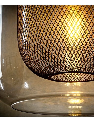 Lámpara colgante Fox – Schuller – Lámpara regulable con pantalla de ...