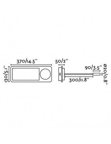 Wall light with double-switched LED lamp - Mood - Faro