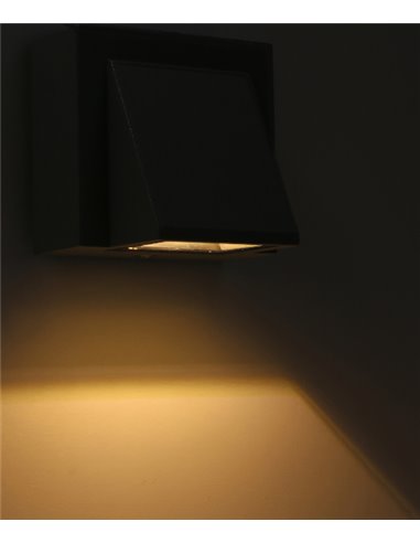 Loyd outdoor wall light - FORLIGHT - Aluminium lamp in grey or black ...