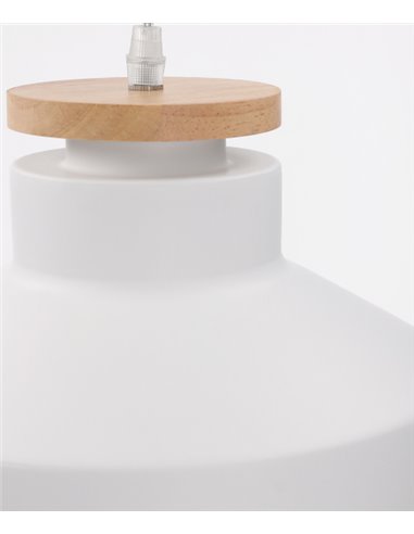 Nube pendant light - FORLIGHT - Nordic style, steel and wood pendant ...