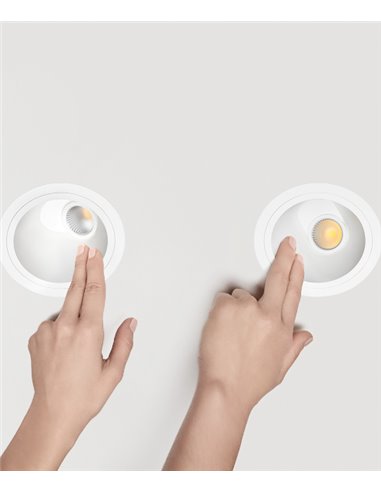 Pointer recessed ceiling spotlight - Arkoslight - Round adjustable LED ...