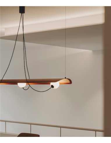Wire pendant light - Milan - Linear design acoustic lamp