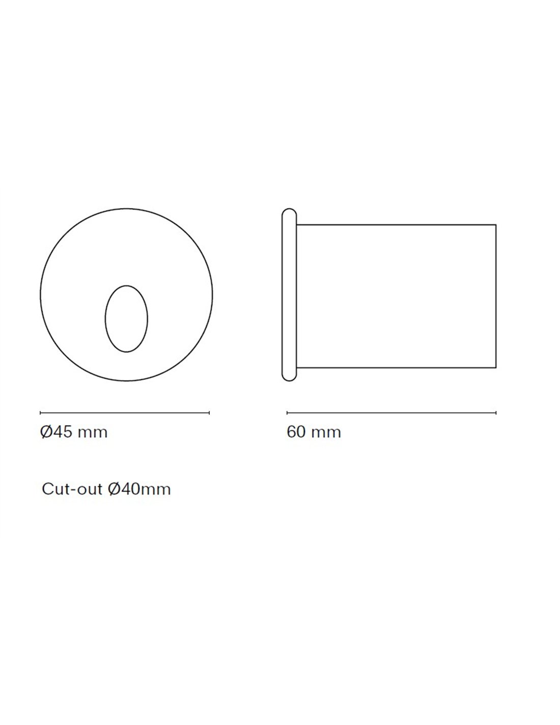 Punt recessed wall light - Nexia - Round lamp in 2 sizes